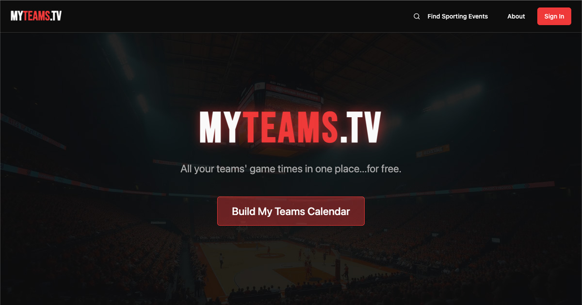 Sports Calendar App: Track Every Team in One Place | MyTeams.TV